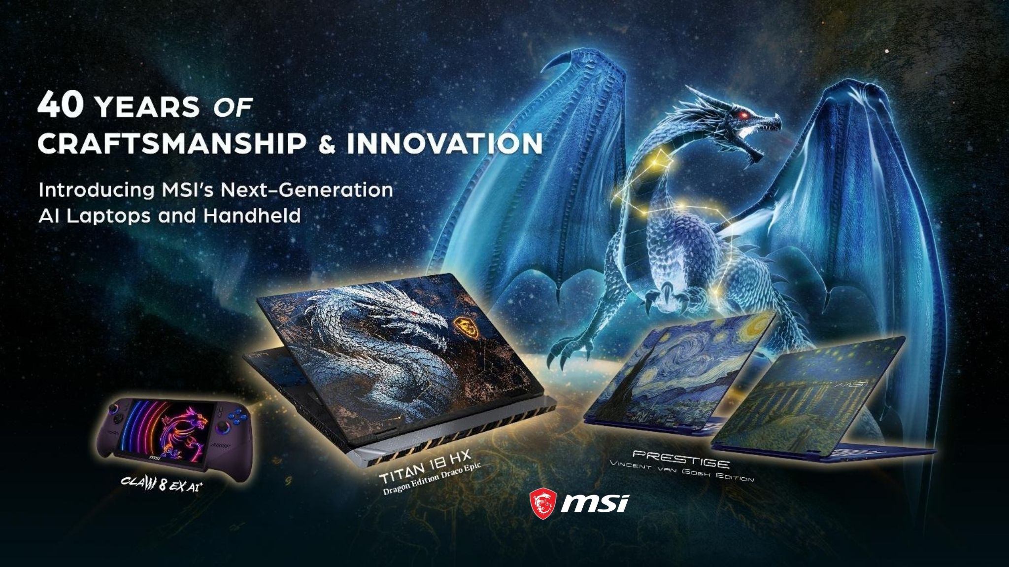 MSI Showcases Latest Gaming Laptops and Its First NVIDIA RTX Spark ...