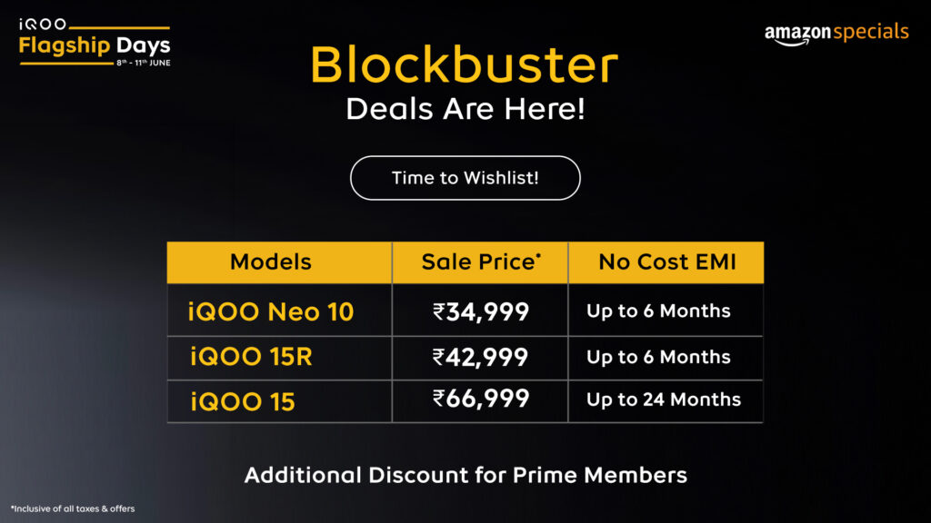 iQOO Announces Flagship Days Sale with Special Offers on iQOO 15, iQOO ...
