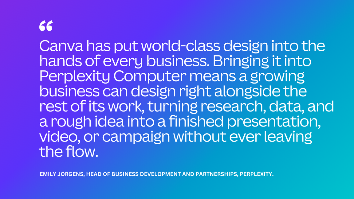 From AI research to ready-to-use creative: Canva comes to Perplexity ...